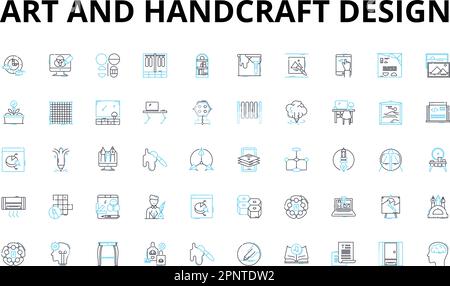 Printmaking linear icons set. Etching, Lithography, Woodcut, Engraving ...