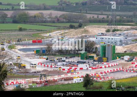 Wendover Dean, Aylesbury, UK. 20th April, 2023. The Stop HS2 protest ...