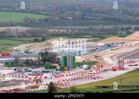 Wendover Dean, Aylesbury, UK. 20th April, 2023. The Stop HS2 protest ...