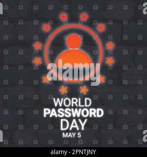 World Password Day. May 5Th. Template for background, banner, card ...