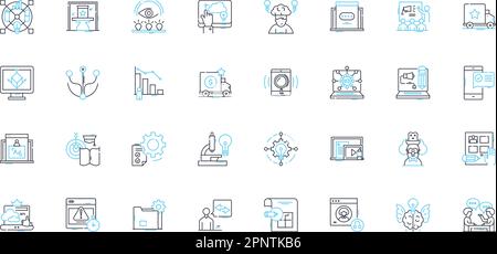 Neural shots linear icons set. Brain, Neurons, Nerve, Cognition, Thoughts, Memory, Learning line ...