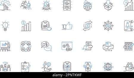 Performance evaluation line icons collection. Assessment, Review, Feedback, Appraisal ...