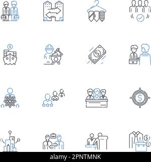 assessment framework risk line icon vector illustration Stock Vector ...