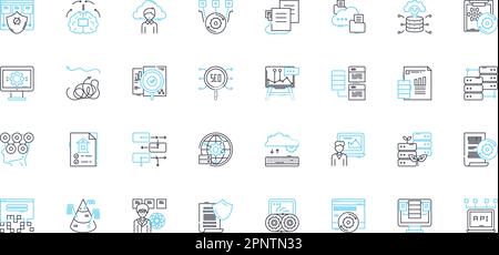 Performance evaluation linear icons set. Metrics, Appraisal, Evaluation ...