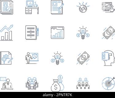 Appraisal line icons collection. Evaluation, Assessment, Rating ...
