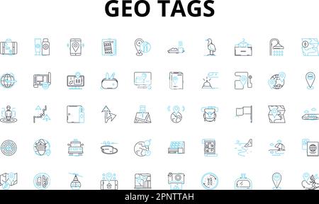 Maps and location icons, line symbols, web signs, vector set, isolated ...