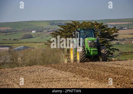 O'Donovan Bros Agri Contractors, sowing "Geraldine," spring barley near ...
