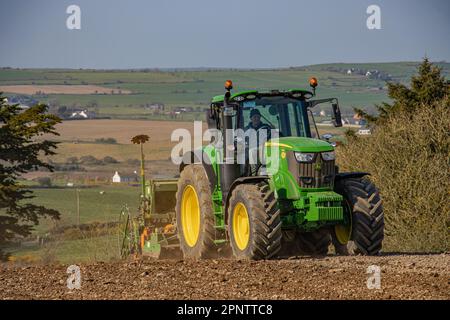 O'Donovan Bros Agri Contractors, sowing "Geraldine," spring barley near ...