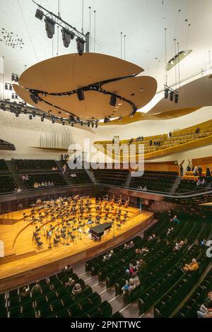 The Philharmonie de Paris concert hall designed by Jean Nouvel, Parc de ...