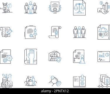 Behavioral economics line icons collection. Incentives, Irrationality ...