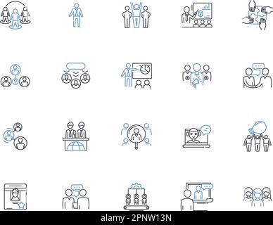 Mutual agreement line icons collection. Consensus, Accord ...