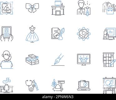 Agile-focused line icons collection. Scrum, Collaboration, DevOps, Innovation, Sprint, Iteration ...