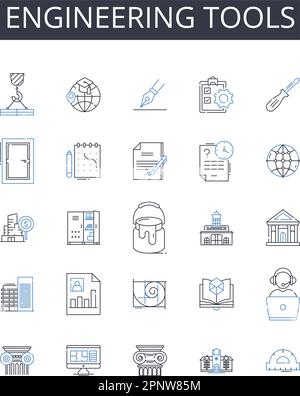 Analytical instruments line icons collection. Spectrometry ...