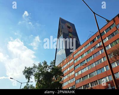 Mexico City, Mexico - Apr 06 2023: The Insignia Tower or Torre Banobras ...