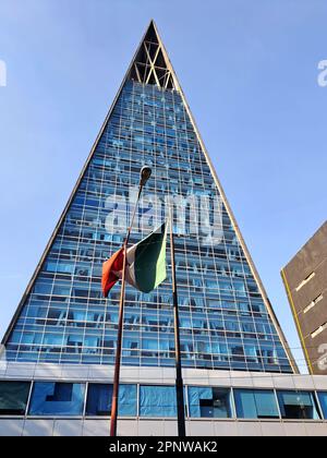 Mexico City, Mexico - Apr 06 2023: The Insignia Tower or Torre Banobras ...