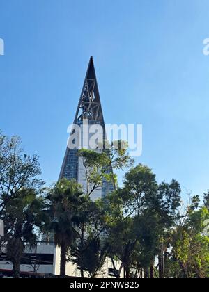 Mexico City, Mexico - Apr 06 2023: The Insignia Tower or Torre Banobras ...