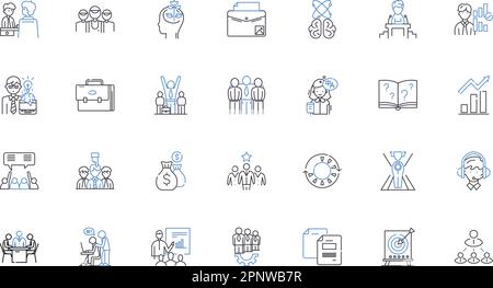 Interpersonal Skills line icons collection. Empathy, Communication ...