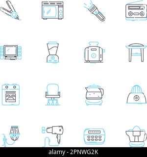 Accents linear icons set. Dialects, Intonation, Pronunciation ...