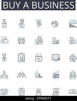 Possess an enterprise line icons collection. Leadership, Business ...