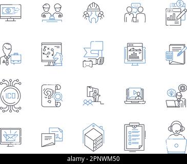 Performance Review line icons collection. Evaluation, Assessment, Feedback, Appraisal, Rating ...