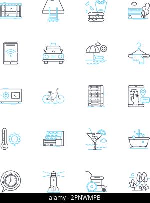 Mindful meditation linear icons set. Mindfulness, Awareness ...
