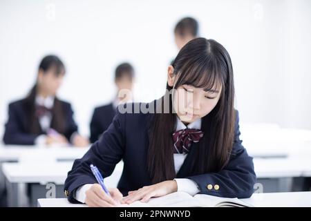 High school students spending recess Stock Photo - Alamy