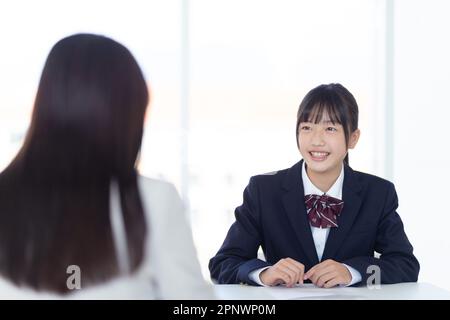 High school students being interviewed Stock Photo - Alamy