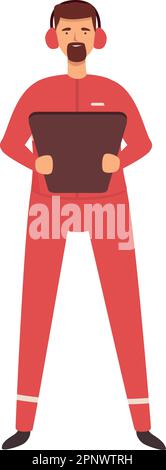 Racing team support icon cartoon vector. Race car. Sport driver. Racing ...
