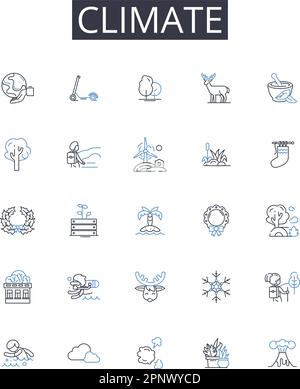 Biosphere line icons collection. Ecosystem, Diversity, Sustainability ...
