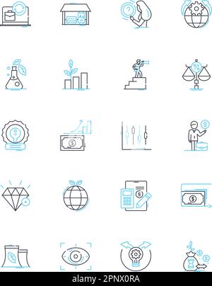 Electronic my linear icons set. Advanced, Innovative, Futuristic ...