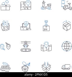 Standards line icons collection. Criteria, Norms, Benchmarks, Guidelines, Protocols, Measures ...