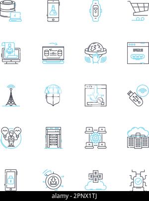 Competitive analysis line icons, signs set, vector. Competitive analysis outline concept ...