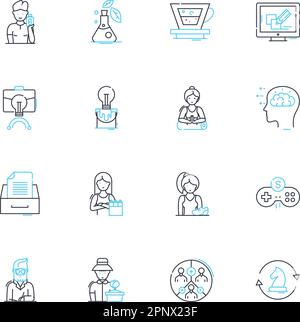 Petite firm linear icons set. Compact, Trim, Petite, Dainty, Petite ...