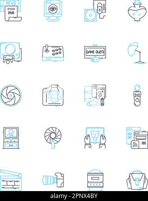 Mind boggling linear icons set. Perplexing, Confounding, Mystifying ...