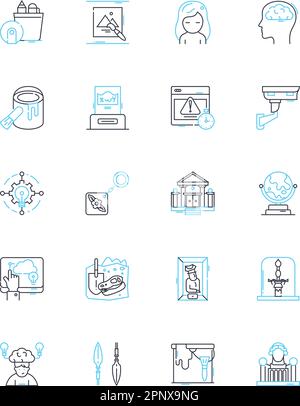 Compilation line icons collection. Collection, Assortment, Selection ...