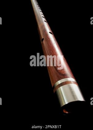 Thai flute. Flute made from siam rosewood with aluminum wrap design ...