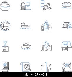 Supply Chain Optimization. Efficient logistics management visualized with real-time tracking and ...