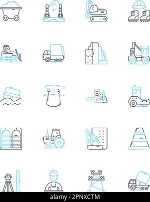 Chemicals line vector icons and signs. Solvents, Compounds, Compounds ...