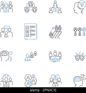 Revolution line vector icons and signs. Rebellion, Overthrow, Change ...