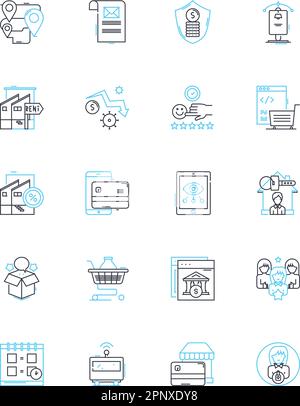 Propaganda linear icons set. Manipulation, Indoctrination, Persuasion ...