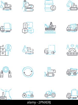 Melodious harmonic linear icons set. Melody, Harmony, Rhythm, Tune ...