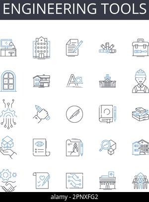 Analytical instruments line icons collection. Spectrometry ...