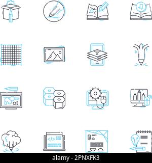 Critical solutions linear icons set. Analysis, Resolution, Criticality ...