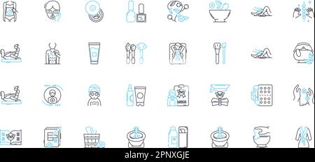 Graceful linear icons set. Elegance, Poise, Fluidity, Delicate, Subtle ...