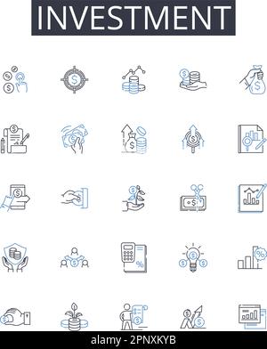 Equity line icons collection. Stakeholder, Ownership, Shares, Fairness ...