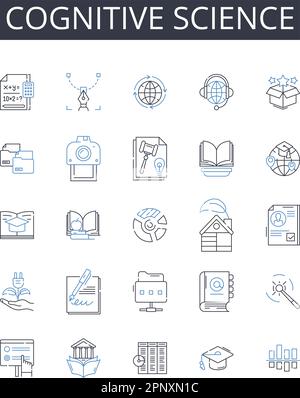 Biochemical analysis line icons collection. Proteomics, Metabolomics ...