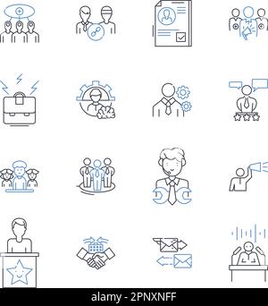 Commercial activity line icons collection. Commerce, Business, Sales ...