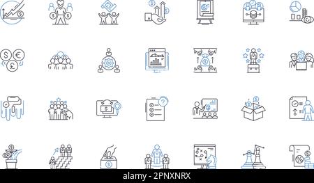 Benchmarks line icons collection. Standards, Metrics, Indicators ...