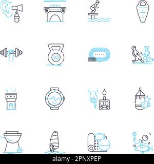 Positive intention linear icons set. Kindness, Empathy, Gratitude ...