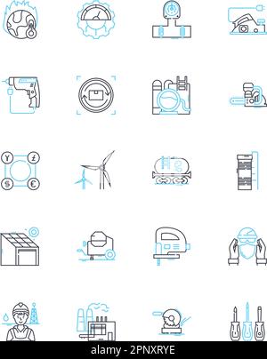 Deep learning linear icons set. Neural nerks, Artificial intelligence, Big data, Convolution ...